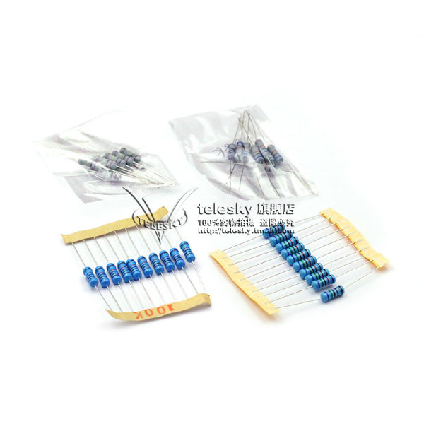 1W Metal Film Resistor Package - 20 Types Of 1% Accuracy & 40 Types Of ...
