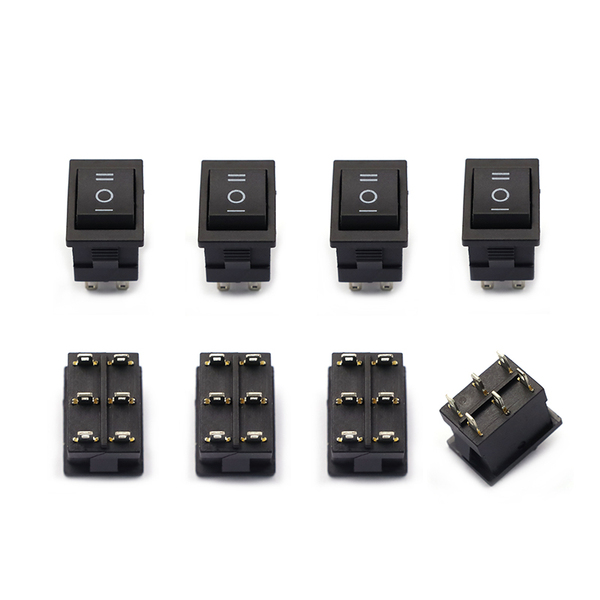 Boat-Shaped Switching Power Supply Rocker 6-Pin Three-Speed Button ...