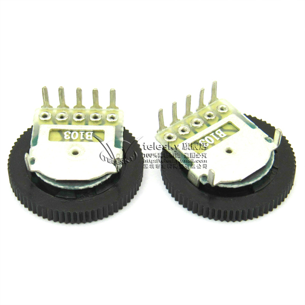B103 10K Gear Potentiometer Dial Volume Adjustment - Pack Of 5 | EBUY7 ...