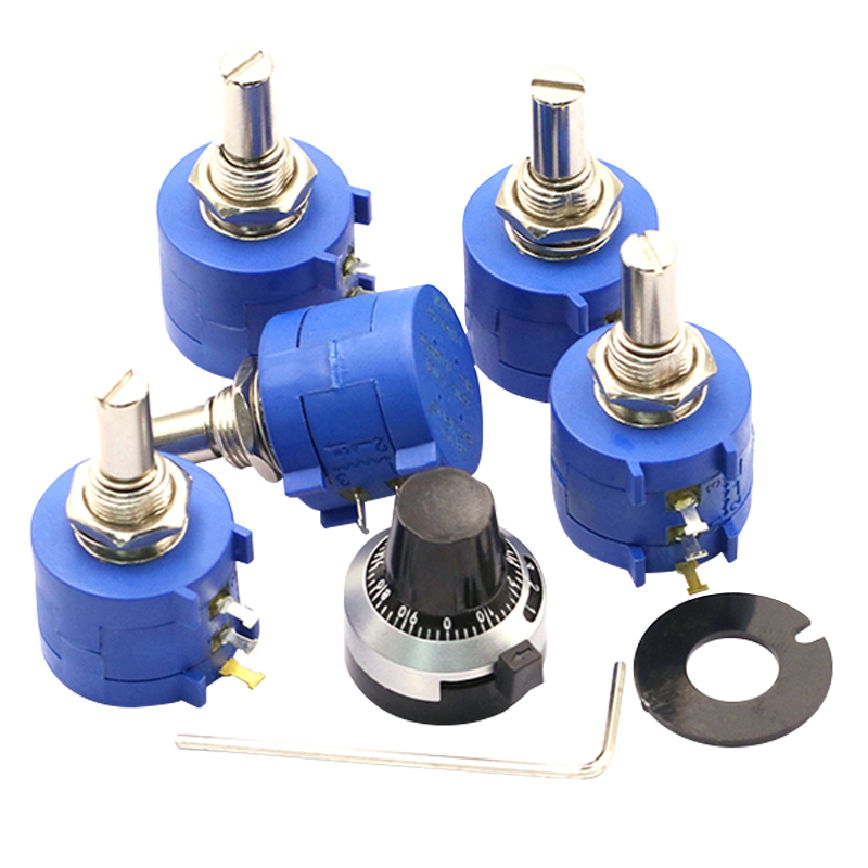 Potentiomètre fil bobiné multi-tours 3590S-2 - Options 1K, 5K, 10K, 100K Ohm