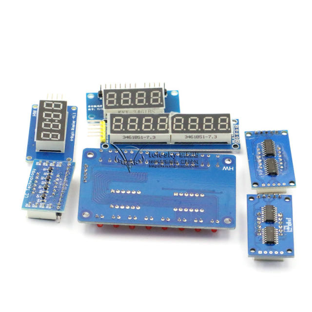 48-bit digital tube module LED display four-bit serial 595 drive TM1638 ...