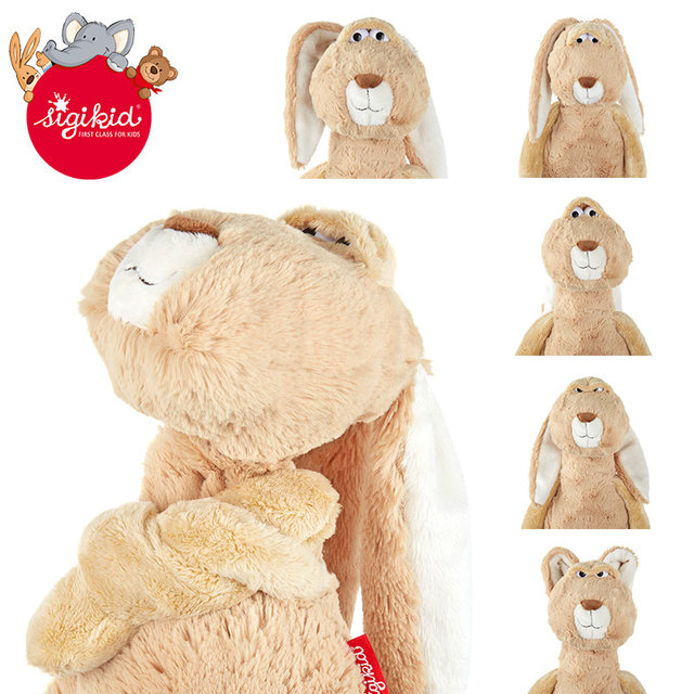 sigikid rabbit expression comforts doll long ears rabbit plush toy baby ...