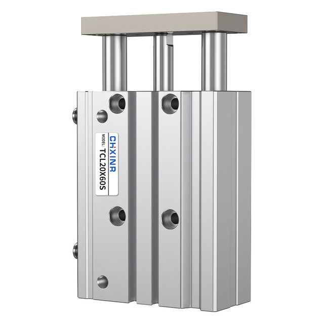 Pneumatic small three-axis three-rod cylinder with guide rod TCM12/16 ...