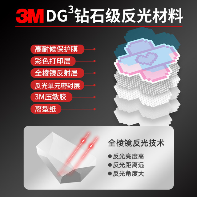 3M diamond -grade car light sticker special decorative sticker high ...