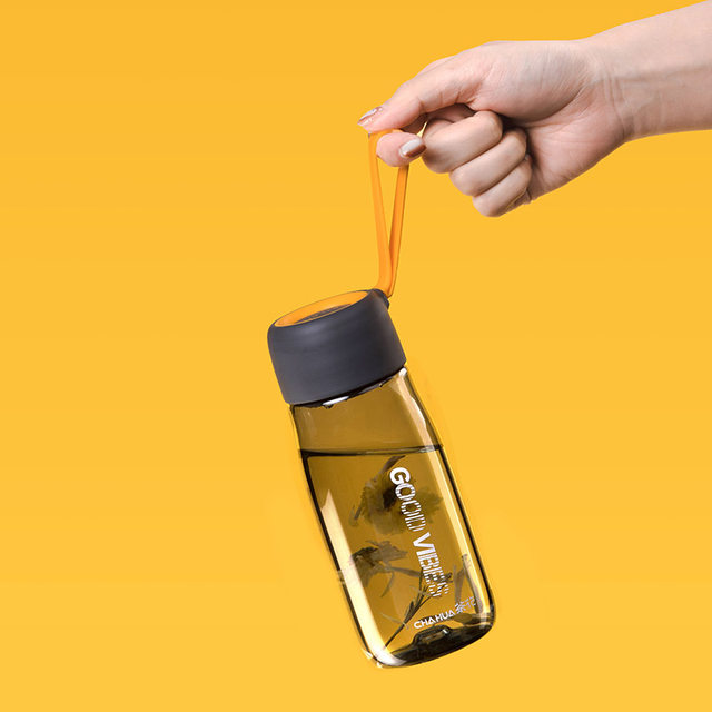 Camellia water cup tumbler 520ml high temperature resistant plastic sports tea cup student ...