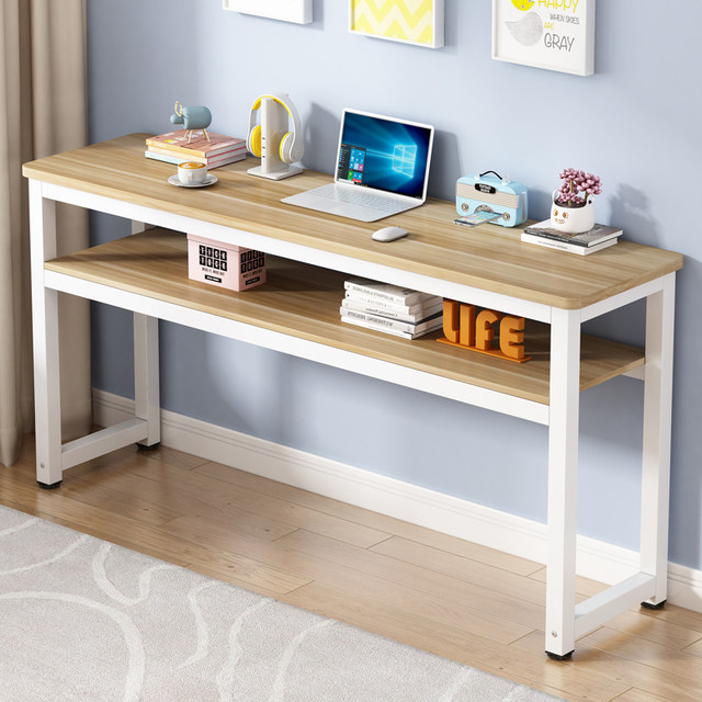 Rectangular table workbench stands long tables on the wall, long table ...