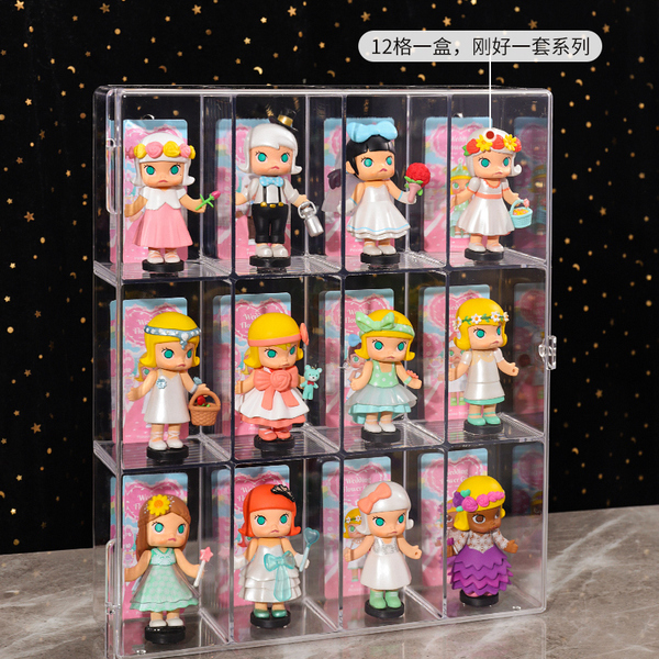 Blind box wall hanging figure display shelf dustproof storage ...