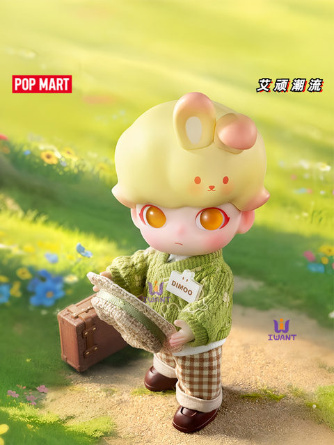 Popmart Bubble Mart DIMOO Holiday Rabbit Paton BJD Doll Gift Cute Steel
