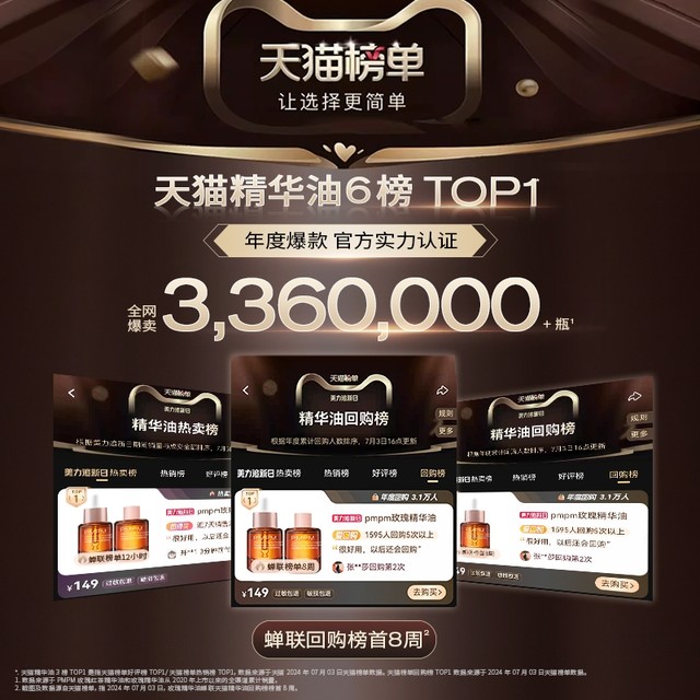 PMPM Rose Essence Oil 5ml Repair Anti-Wrinkle Firming Facial Skin Care ...