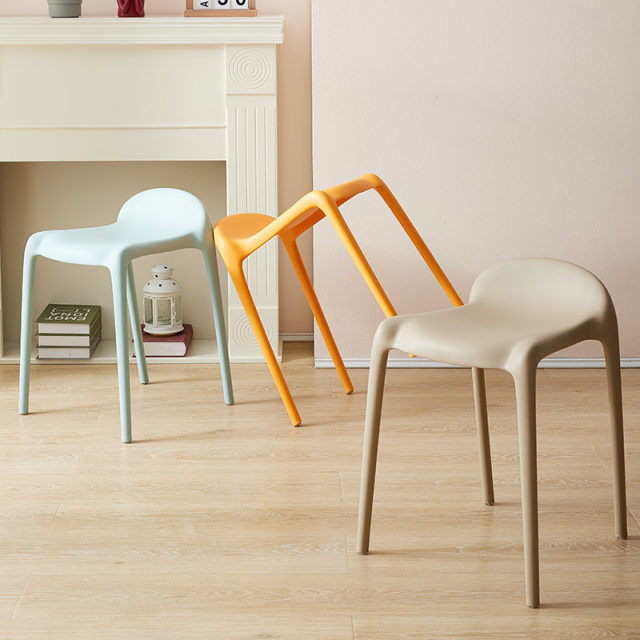 Plastic stools for household living room thickened adult high stool ...
