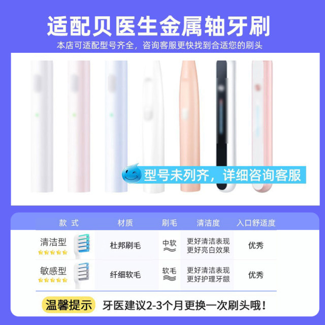 Adapted Dr. Beibei Mao Mao Electric toothbrush head to replace the head ...
