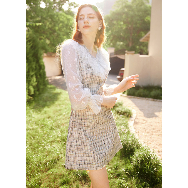 Coco Ni Cocoon temperament skirt 24 autumn new women's gentle sweet ...