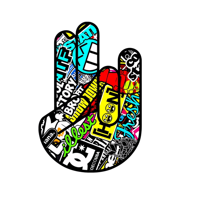 Car stickers colorful graffiti band-aid car stickers personalized ...