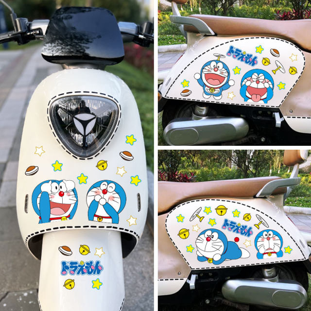 Doraemon Electric Car Sticker Cute Cartoon Decoration Yadi Emma Jingle ...