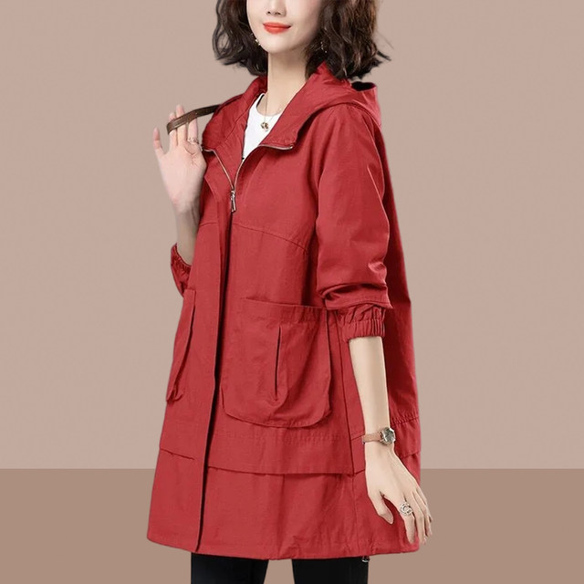 Wind clothes outside the windbreaker 2024 spring and autumn new mid ...