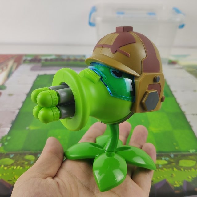 New plant vs. zombie toy machine gun pea shooter can launch bullets ...