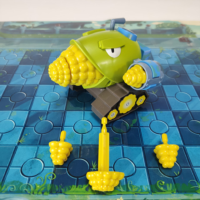 New plant vs. zombie toy three -mouth corn, cannon cannon rebound mech ...