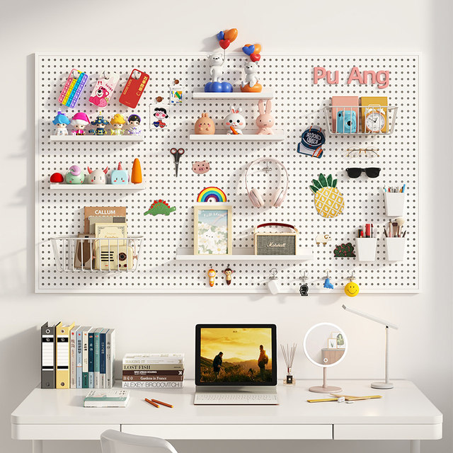 Cave board wall storage rack stainless steel punching plate display ...