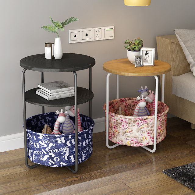 Side table, simple small coffee table, round table, sofa, corner table ...