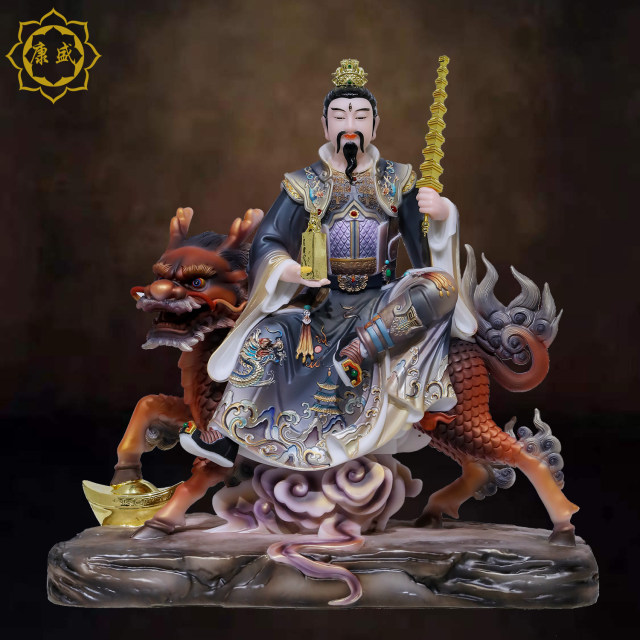 Jiutian Yingyuan Thunder Universalization Tianzun Statue White Marble ...