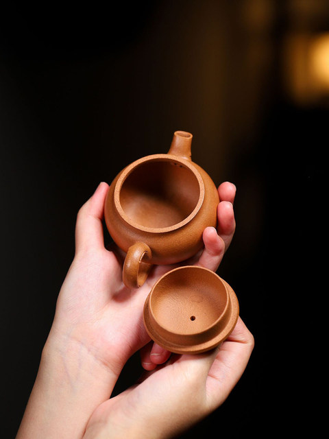 Yixing purple clay pot original ore slope mud fully handmade bionic ...