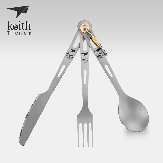 Keith's pure titanium spoon titanium spoon long handle titanium spoon ...
