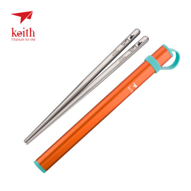 Keith Kaisi titanium chopsticks portable outdoor picnic travel ...