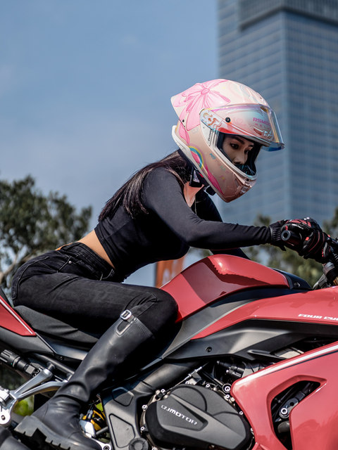 rsmorax r50spro helmet women's motorcycle big tail motorcycle full-face ...