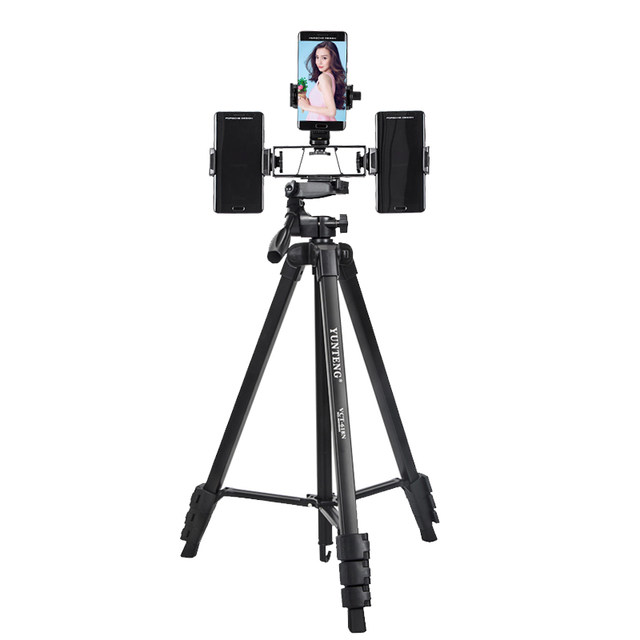 Mobile phone live broadcast stand floor-standing with fill light ...