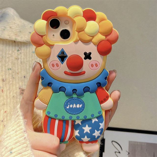 Three-dimensional cute cartoon clown suitable for iphone14promax Apple ...