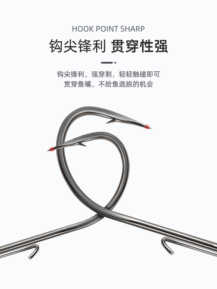 Aigema Ned Hameçon Plombé - Appât de Pêche pour Trou Noir, 16.9 Yuan