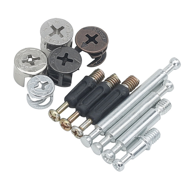 Furniture screw eccentric wheel nut three-in-one buckle bed wardrobe ...