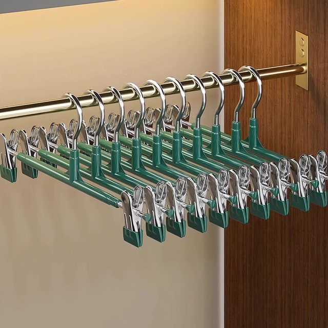 Wardrobe trouser rack, trouser clip, household clothes drying rack ...