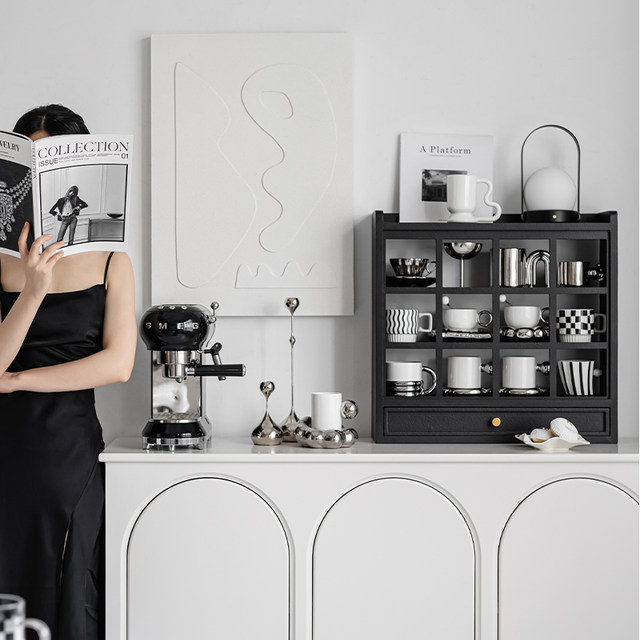 NordicSense black cup holder cup display stand living room desktop ...