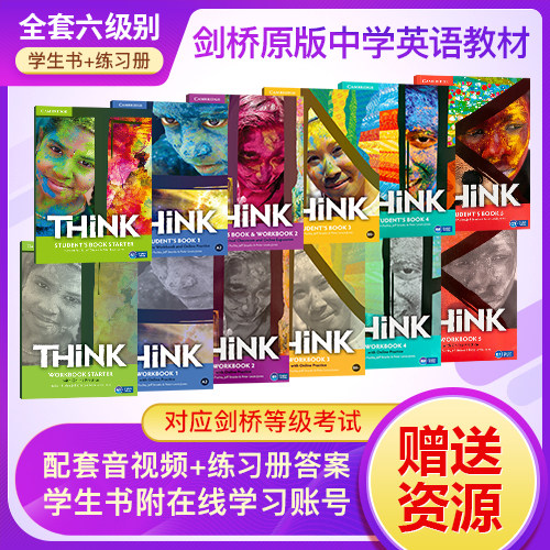 Cambridgethink original imported CambridgethinkStarter12345 level student book + exercise book ...