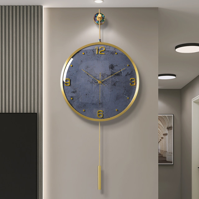 Light luxury high-end wall clock 2025 new home fashion wall hanging ...