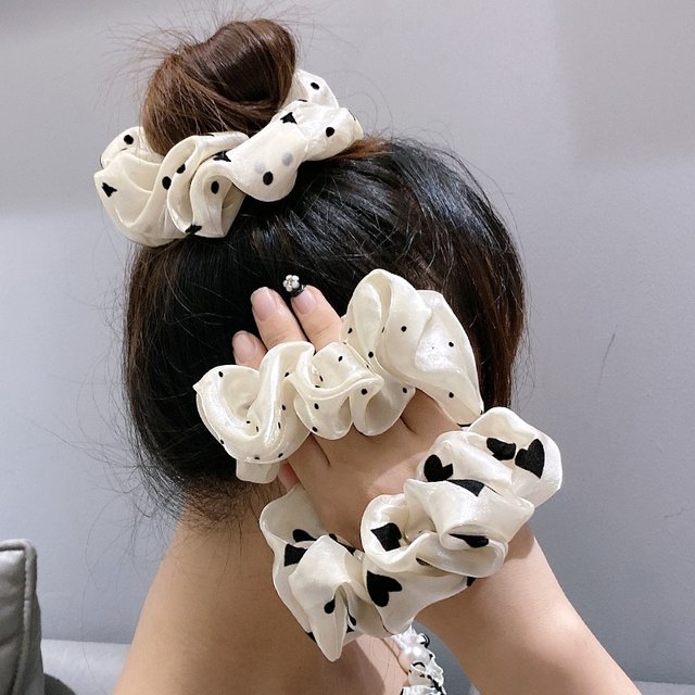 The new tie balls hair rope, head, bracelet wave dot, ponytail large ...