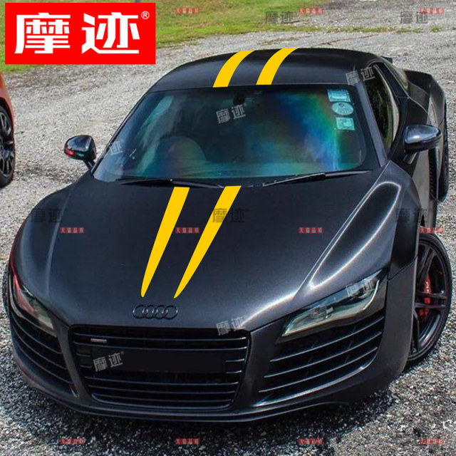 Suitable for the Audi R8 car sticker tt A4 A6 A6 A5 S3 RS7 hood hood ...