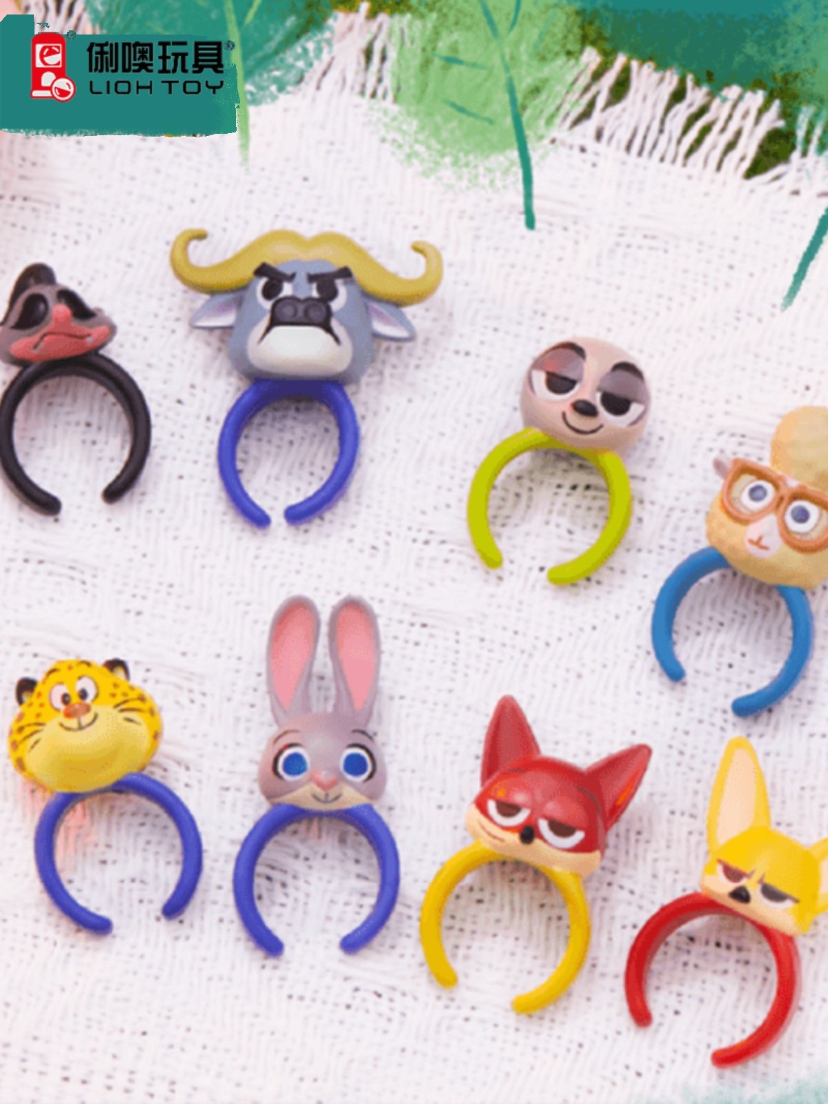 Zootopia Nick & Judy Ring Gacha - Lioh Toy
