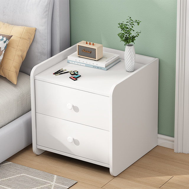 Bedside table shelf simple modern mini small pair of bedside simple ...