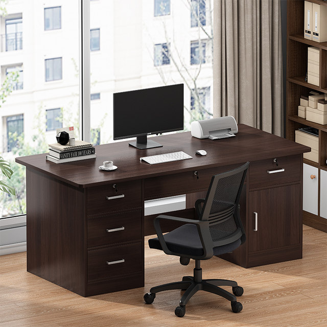 Computer table -type home desk and chair, a set of simple modern drawer ...