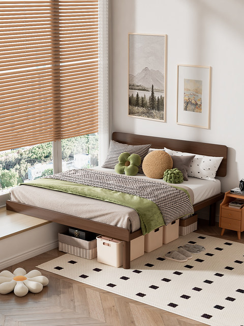 Bay window splicing bed integrated thin bedside 1.35 children's bed ...