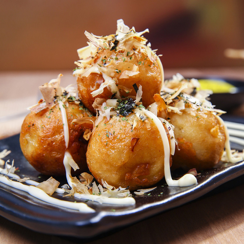 Aibiya frozen octopus balls Japanese-style takoyaki Okonomiyaki semi ...