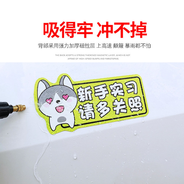 Internship car stickers novice on the road stickers car magnetic ...