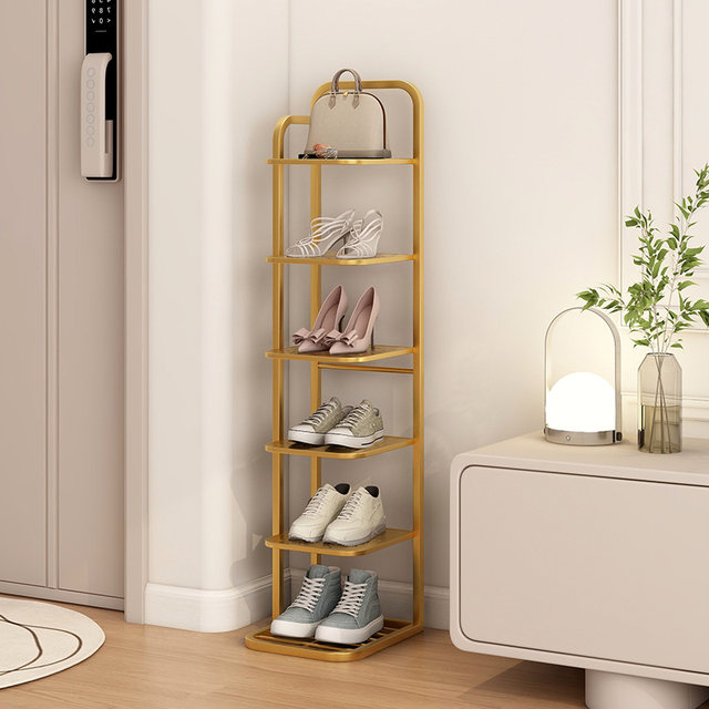 Multi-layer shoe rack at home door simple narrow shoe rack rental ...