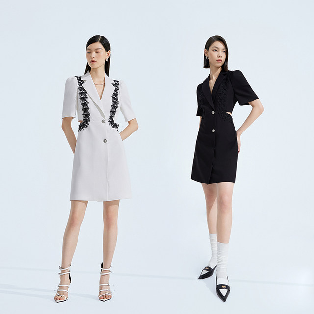 Chen Fenwan joint series Ou Shili suit skirt short-sleeved dress 2023 ...