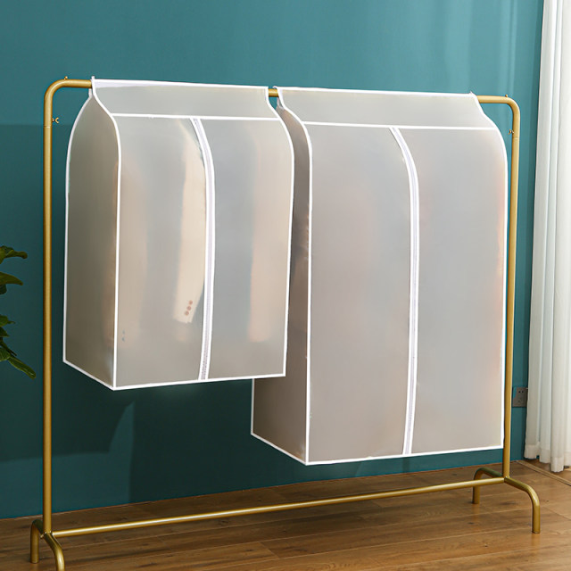 Clothes dust cover hanging type household hanging bag coat suit down ...