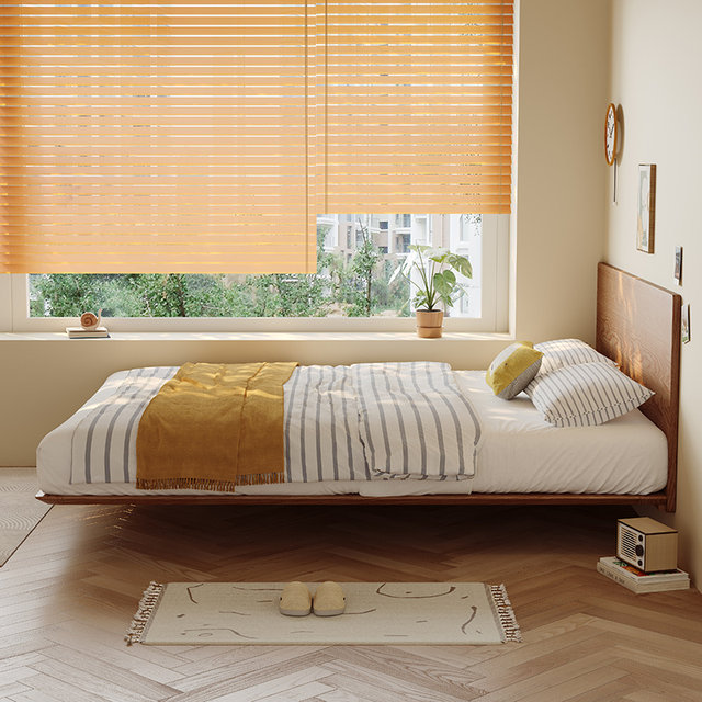 Ultra-thin bedside suspended bed frame edge bed small apartment tatami ...