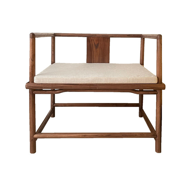 Zen chair Chinese meditation chair Old elm Taishi chair solid wood ...