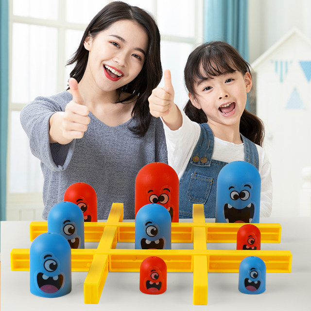 Tic-tac-toe fun children's matryoshka boy big eat small double chess ...